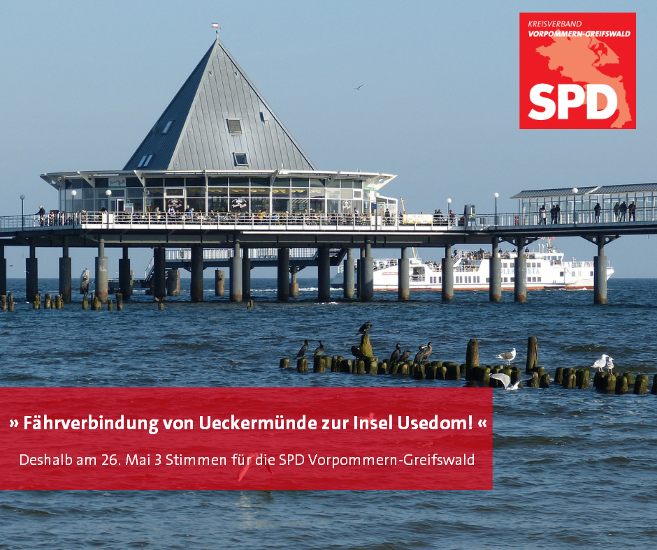 Fähre Von Ueckermünde Zur Insel Usedom Spd Kreisverband Vorpommern